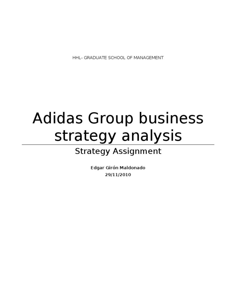 ADIDAS Strategy Analysis | PDF | Adidas | Strategic Management
