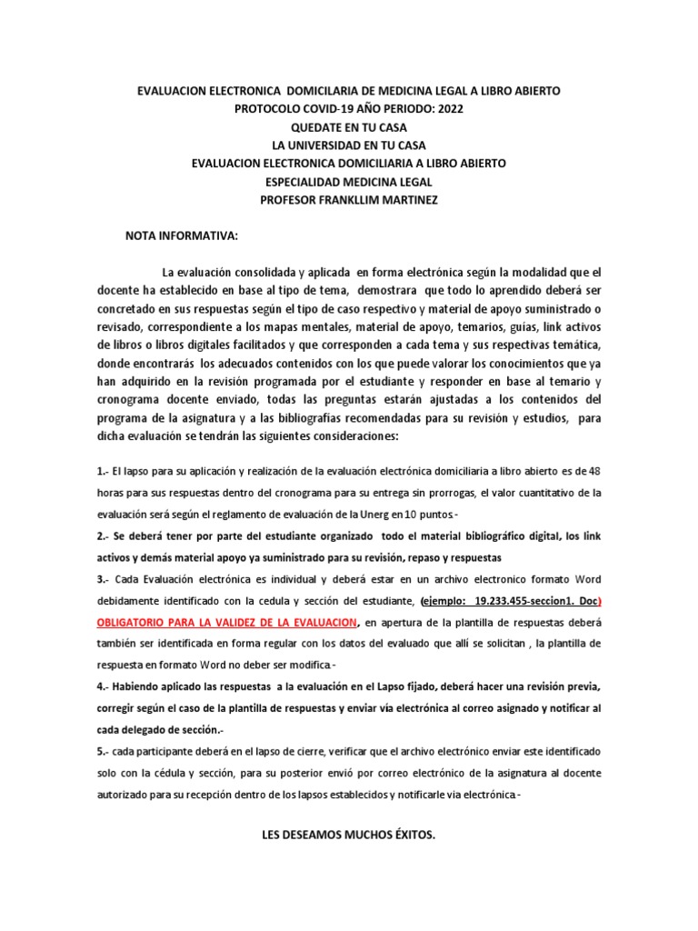 1 Examen Patologia Traumatica I Medleg Integral_ Sin Respuestas-1 | PDF
