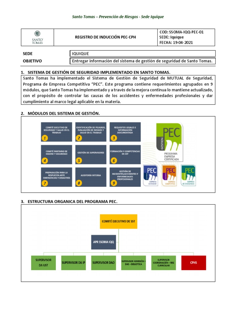 Ssoma-Iqq-Pec-01 Registro de Inducción Pec | PDF | Ascensor | Ciencias ... Ssoma-Iqq-Pec-01 Registro de Inducción Pec | PDF | Ascensor | Ciencias ...