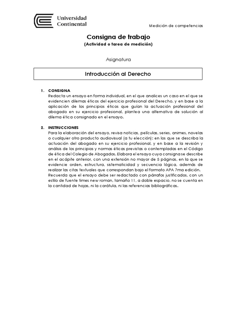 Consigna | PDF