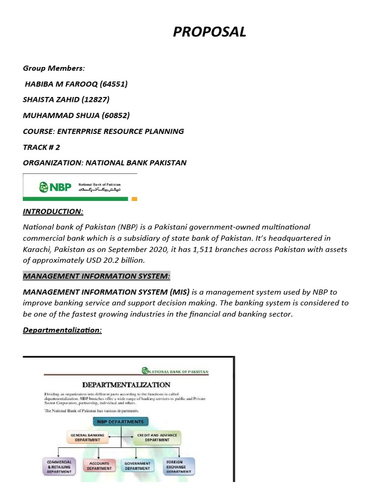 Erp Proposal | PDF | Enterprise Resource Planning | Banks