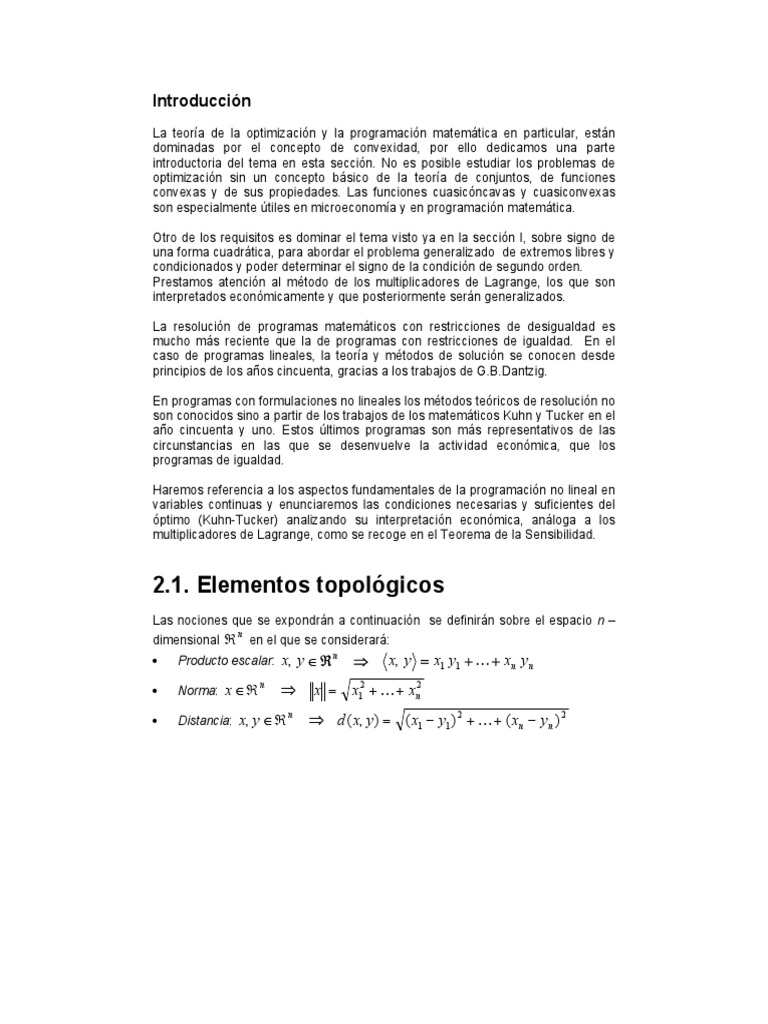 Elementos de Topología - MPE Con Excel y MatLab | PDF | Optimización ... Elementos de Topología - MPE Con Excel y MatLab | PDF | Optimización ...