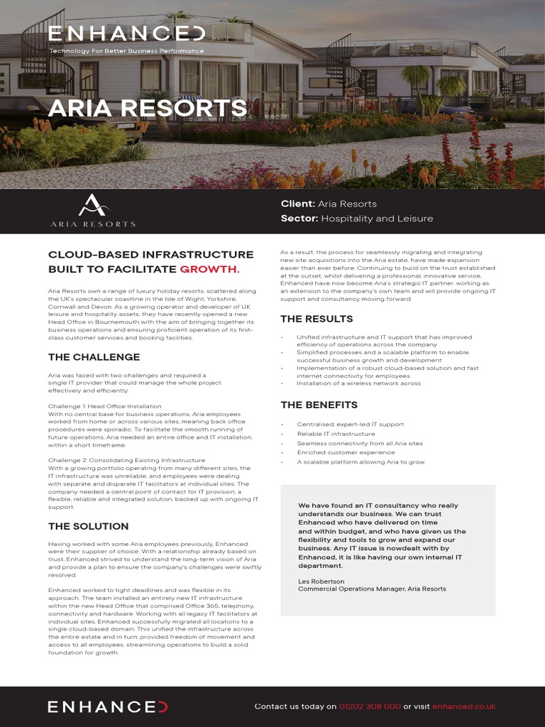 Aria Case Study | PDF | Cloud Computing | Infrastructure