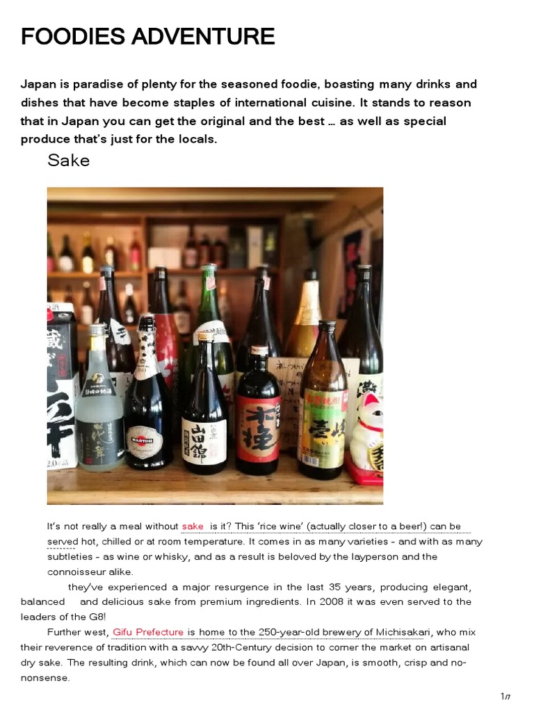 A Culinary and Cultural Journey Through Japan's Food, Drink and ...