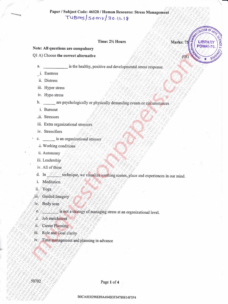 ABC Model of Stress Management | PDF | Stress (Biology) | Anxiety Disorder