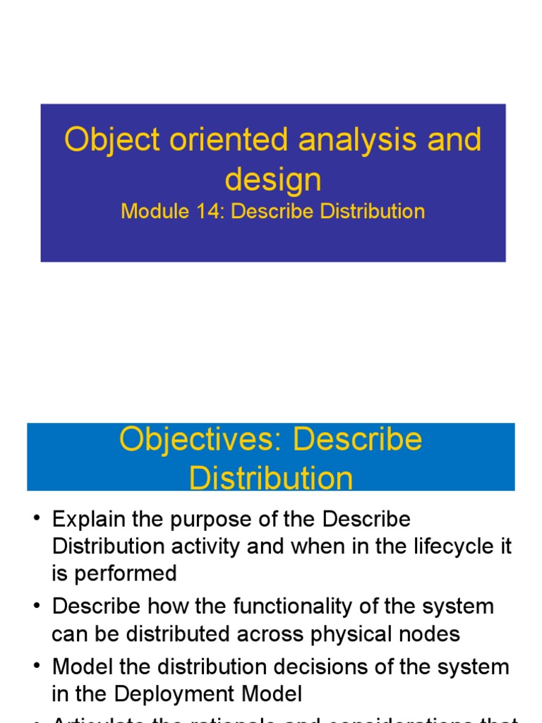 Slides14 Distribution | PDF | Object (Computer Science) | Class (Computer Programming)