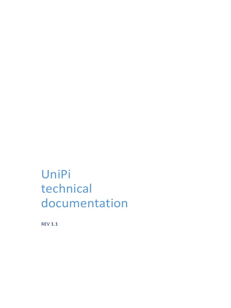 Manual UniPi 1.1 | PDF | Raspberry Pi | Power Supply