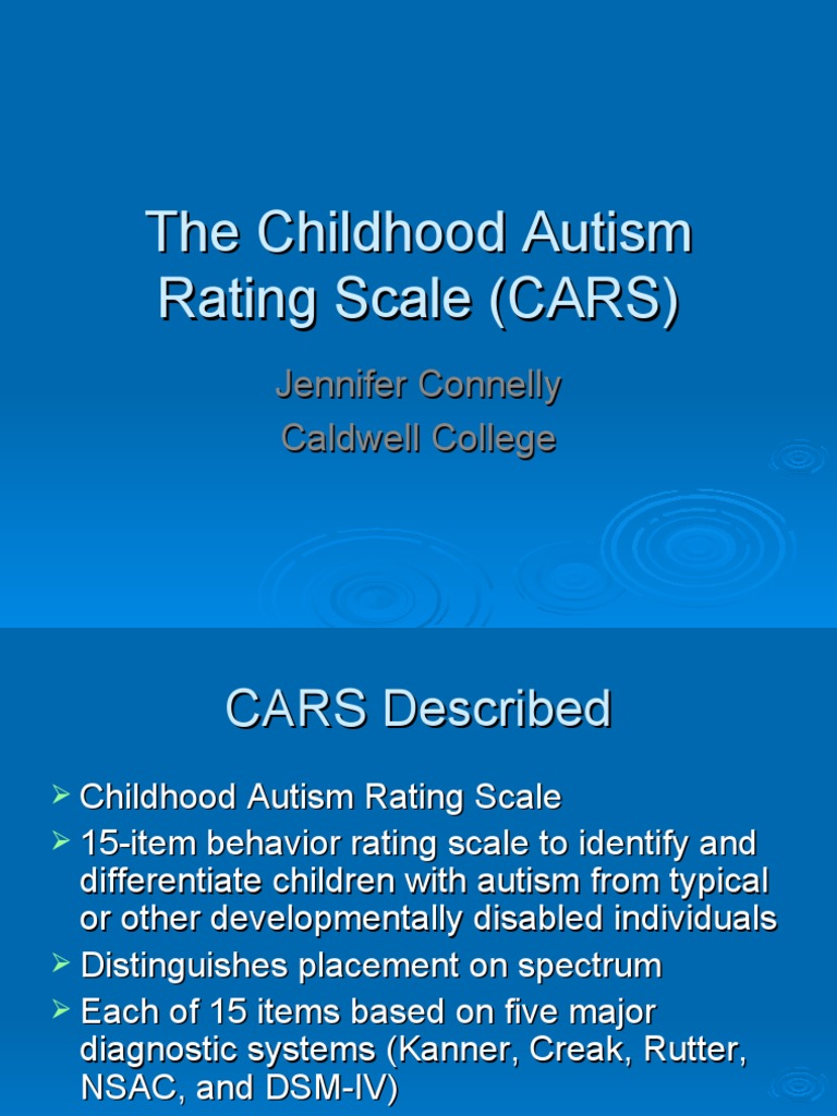 Childhood Autism Rating Scale Overview | PDF | Autism Spectrum | Autism