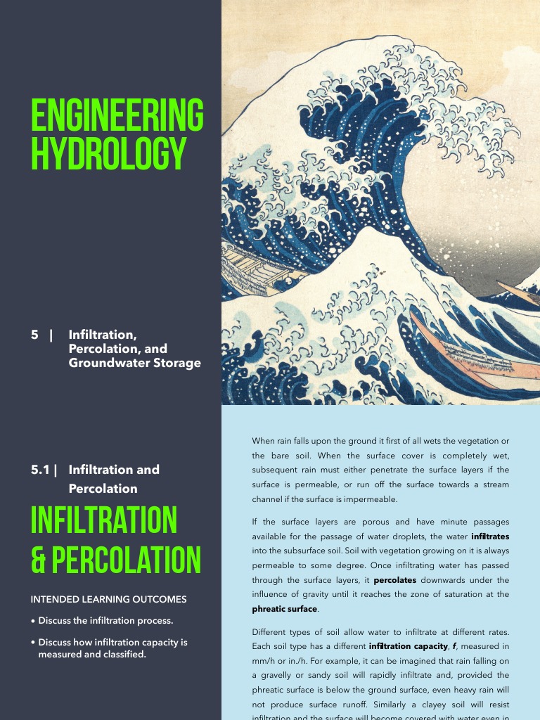 5.1 Infiltration & Percolation - Processes & Measurements | PDF | Soil | Surface Runoff