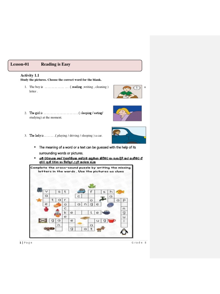 Grade 8 English Language Activities | PDF | Plural | Noun