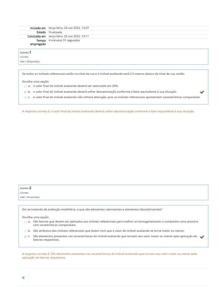 Exercício Da Aula 13 - Revisão Da Tentativa | PDF