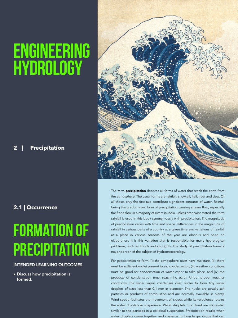 2.1 Precipitation Occurrence | PDF | Precipitation | Tropical Cyclones