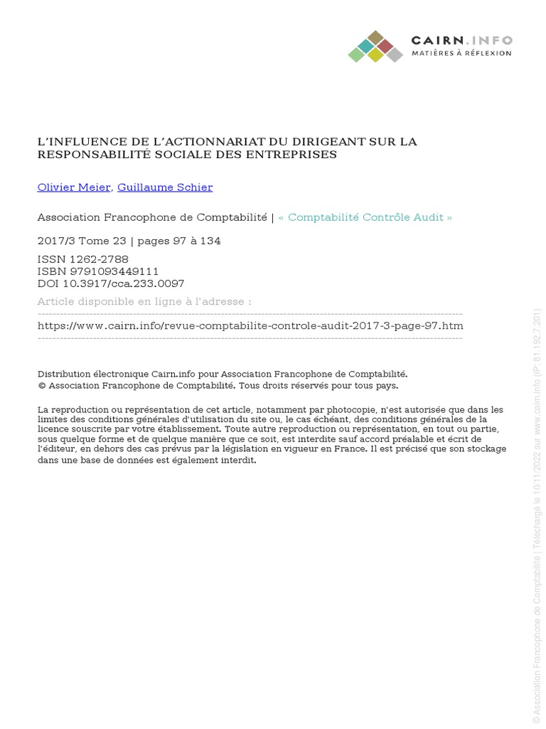 Structure de Capital Et RSE | PDF | Responsabilité sociétale des ...