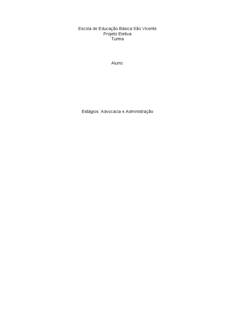 Projeto Eletiva Dez22 | PDF