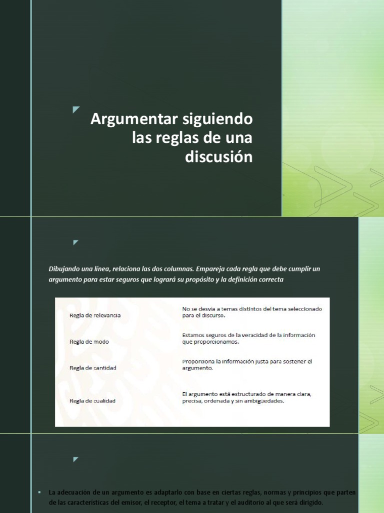 Argumentar Siguiendo Las Reglas de Una Discusión | PDF