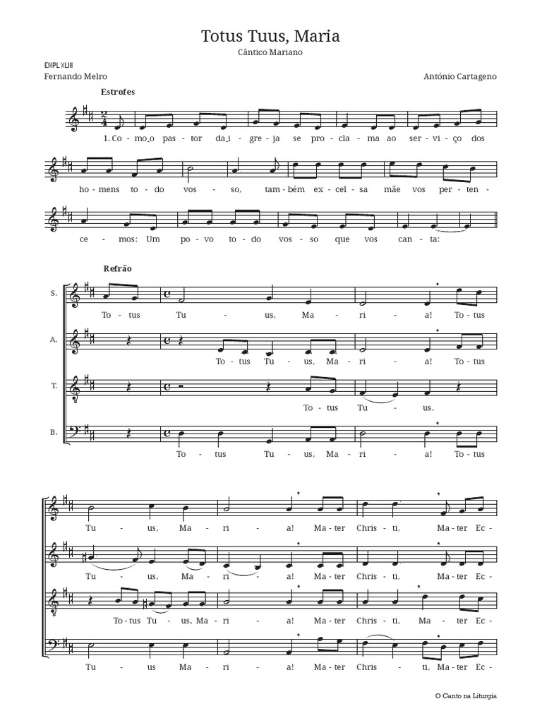 Totus Tuus, Maria - António Cartageno | PDF | Jesús | Mesianismo cristiano