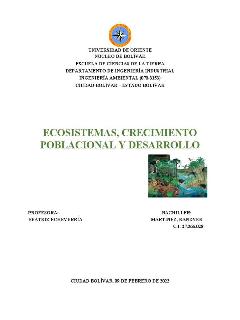 Trabajo I de Ingeniería Ambiental. | PDF