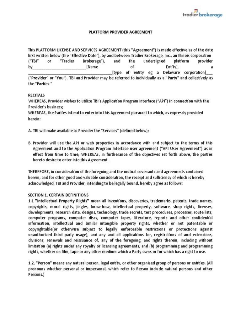 Platform Agreement-API Keys-Updated 4.26.22 | PDF | Arbitration | License