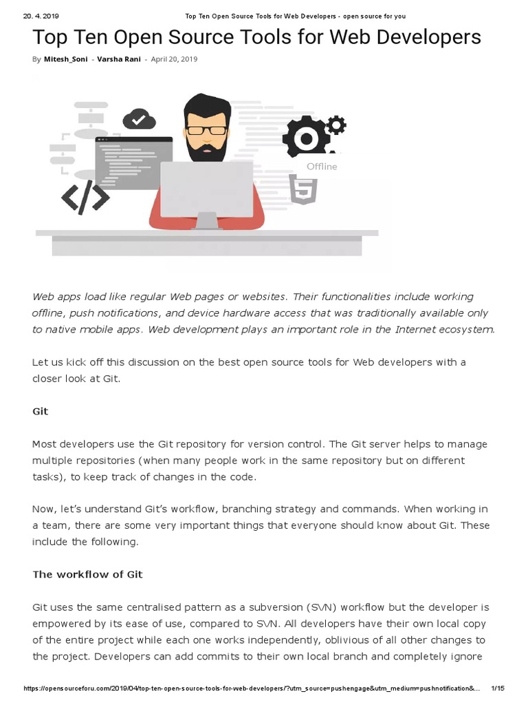 Top Ten Open Source Tools for Web Developers - open source for you | PDF | Software Development ...