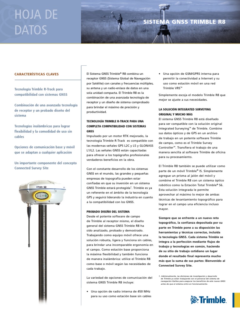 Gps RTK Trimble r8 Gnss | PDF | Sistema de Posicionamiento Global ...