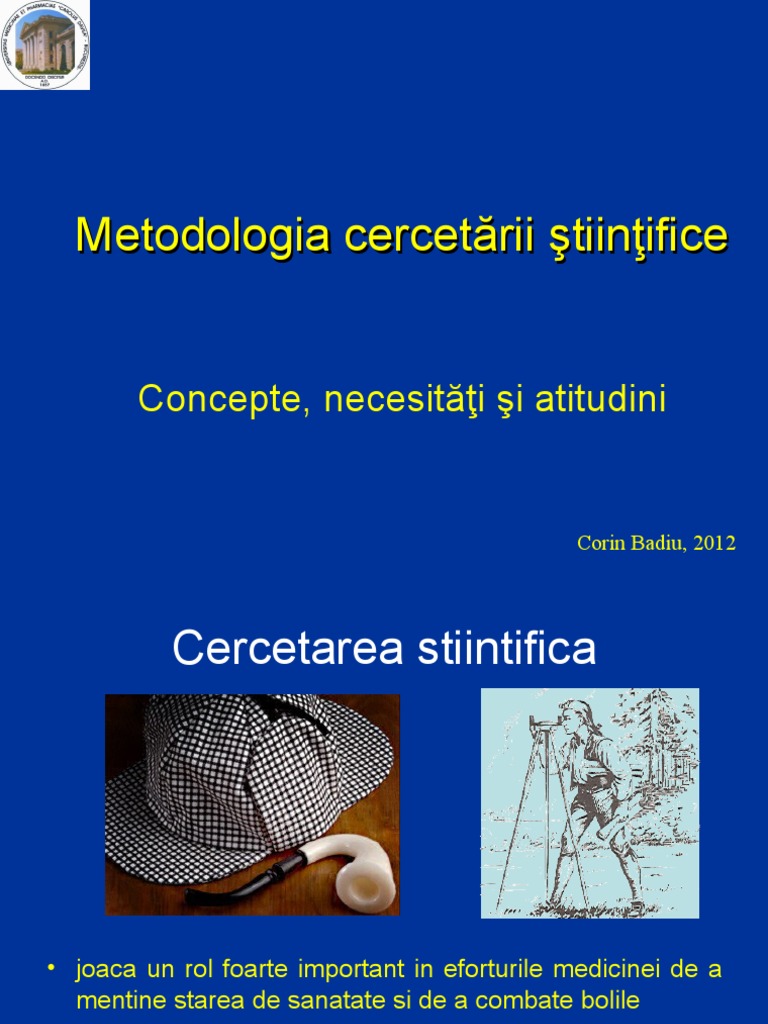Curs 1 - CB Metodologia Cercetarii Mod CB Oct 2012 | PDF