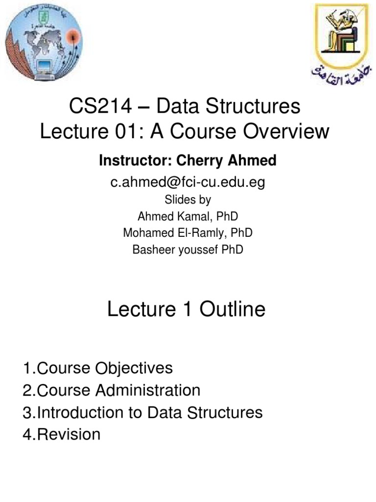 Cs214 Ds2022 Lec 1 Intro Pdf Algorithms Array Data Structure 5393