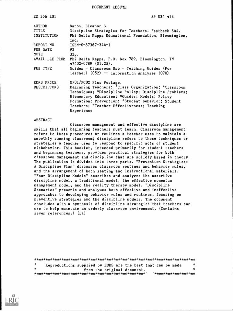 Model Kounin | PDF | Classroom Management | Teachers