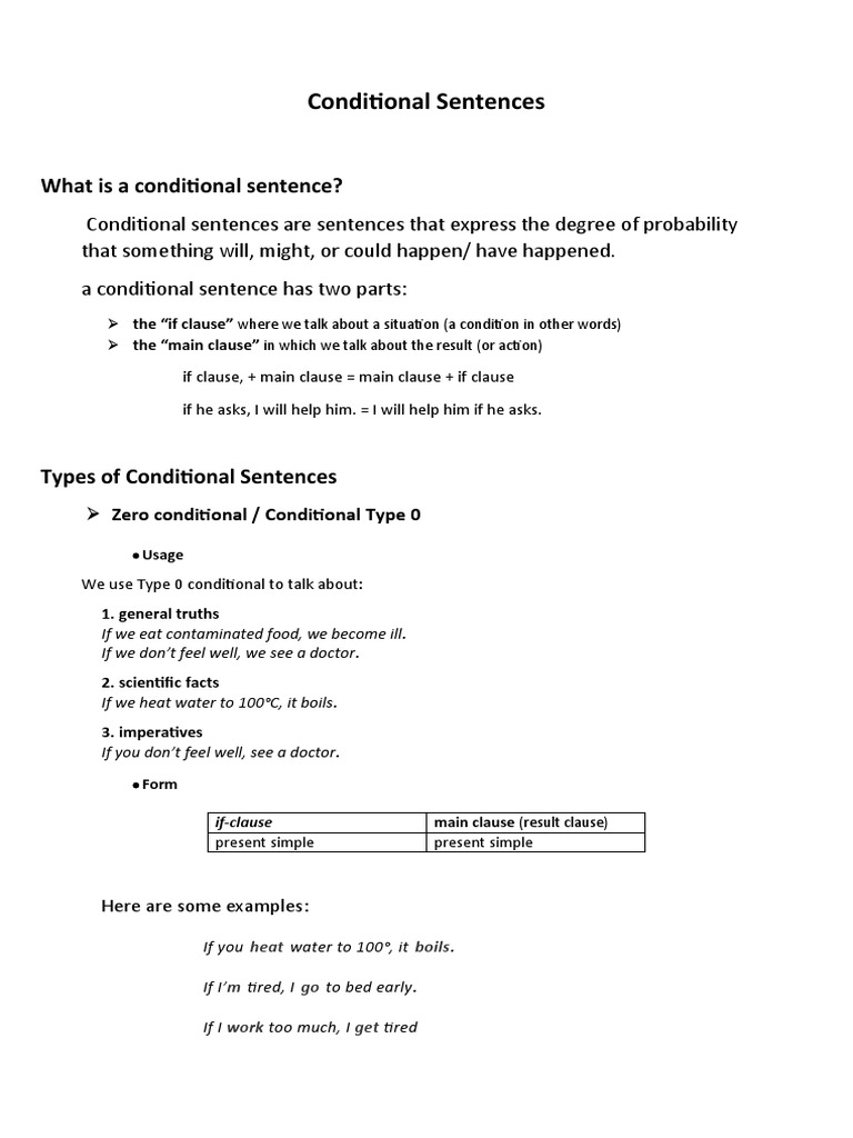 Conditional Sentences | PDF | Verb | Human Communication