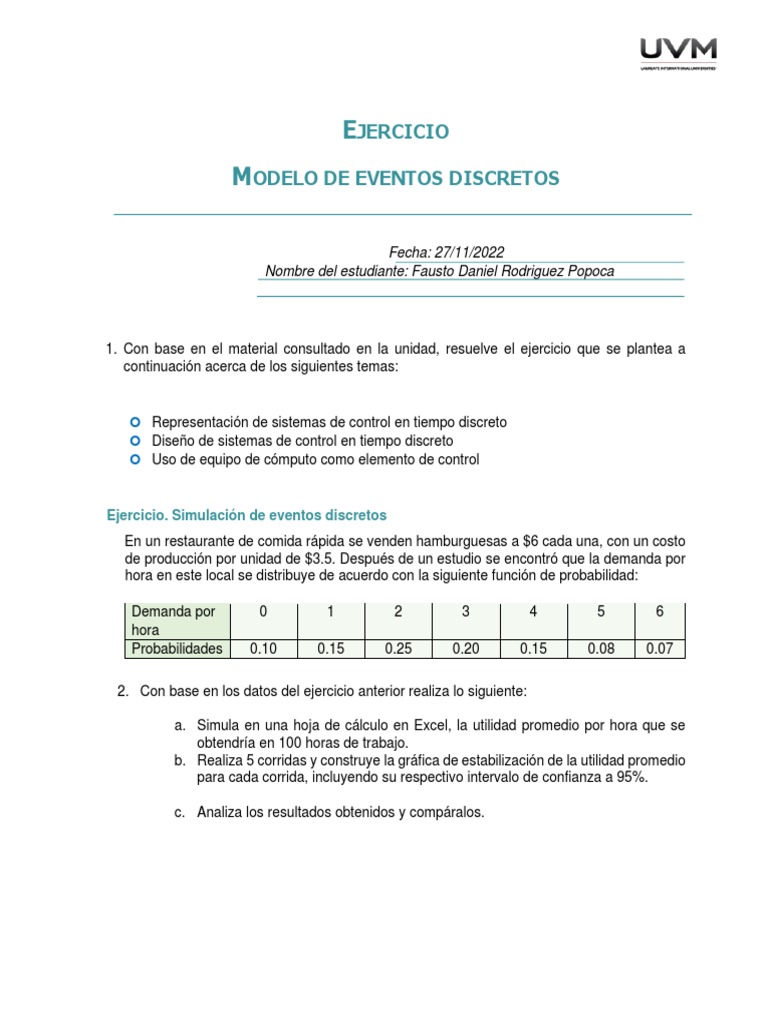 U3 Ejercicio | PDF