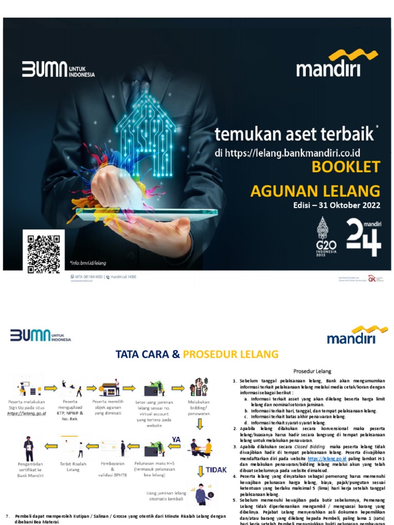 Prosedur Lelang Agunan Bank Mandiri | PDF