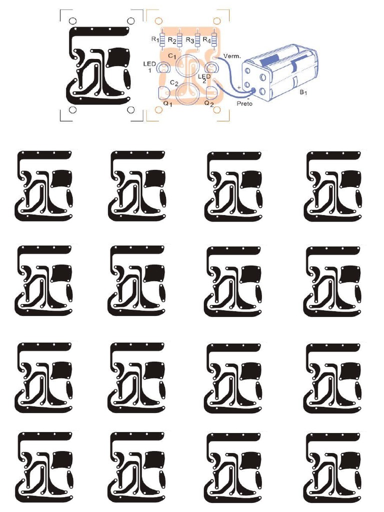 Circuito Impresso Pisca Pisca | PDF