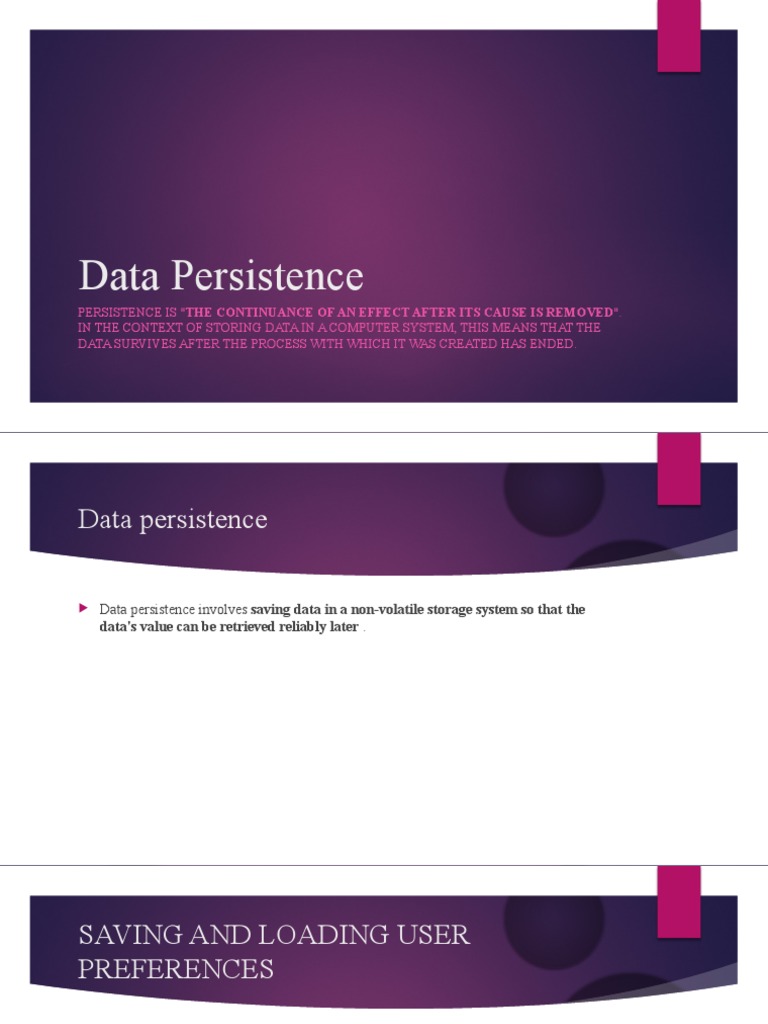 Data Persistence Chapter 6 | PDF | Json | String (Computer Science)