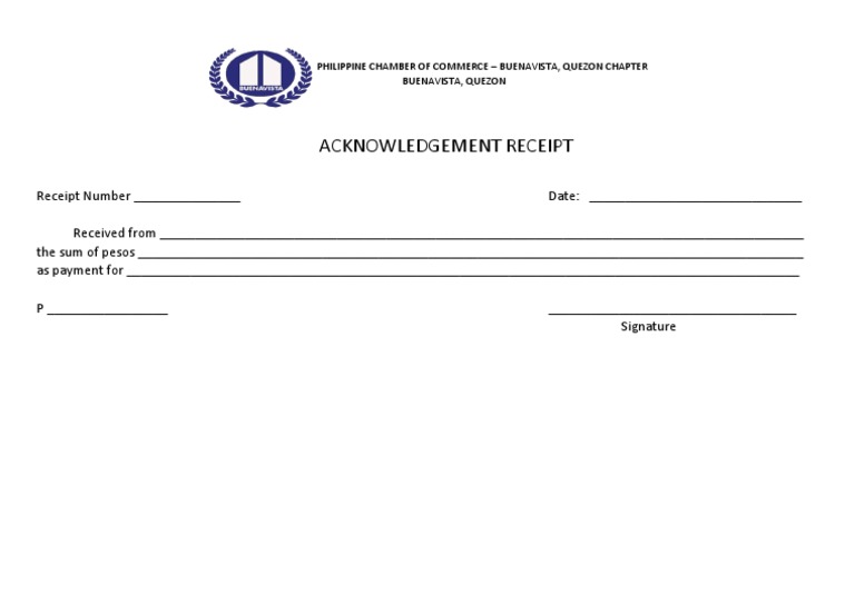 Acknowledgement Receipt Template | PDF