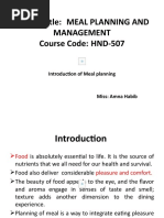 Meal Management Module Version 2 | PDF | Menu | Meal