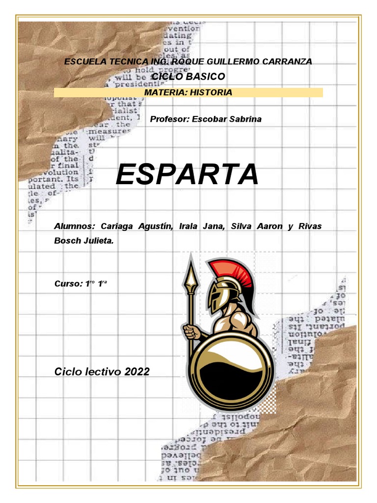 ESPARTA | Descargar gratis PDF | Esparta | Antigua Grecia