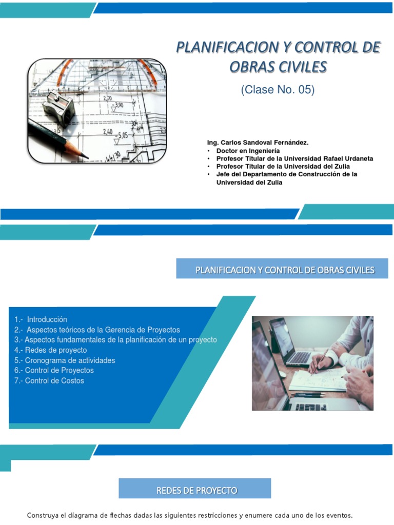 Planificacion y Control de Obras Civiles-Clase V | PDF