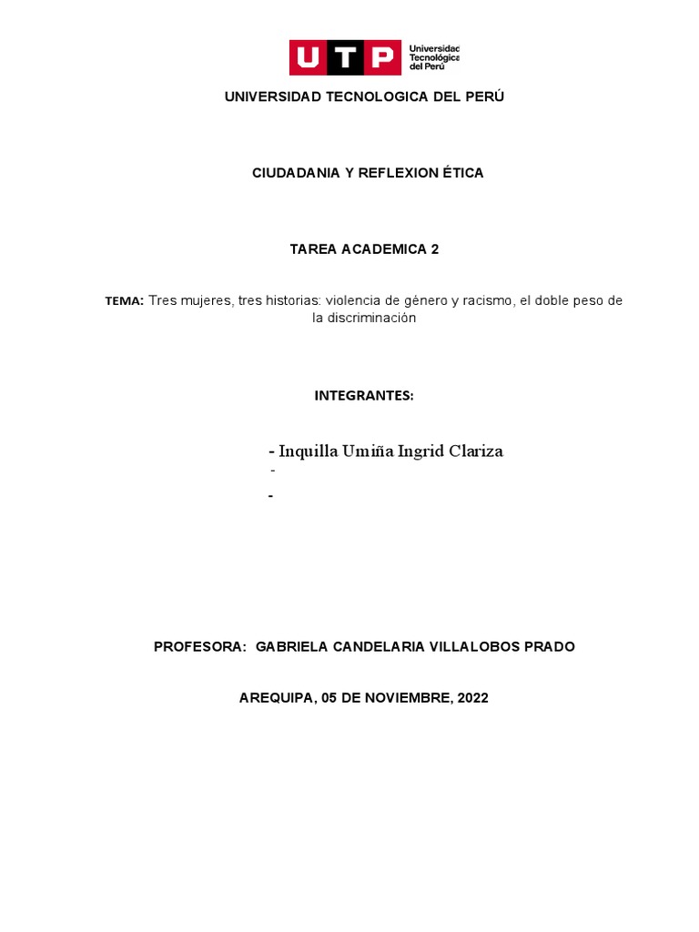 TA2 Ensayo | PDF | Discriminación | Ciudadanía