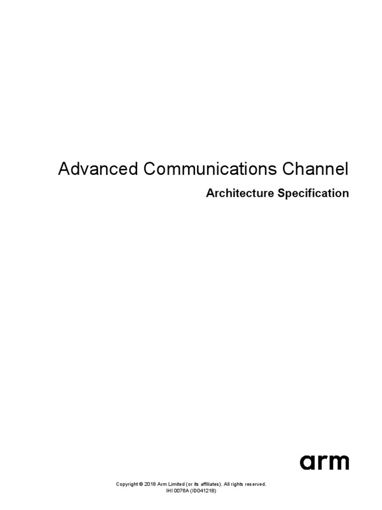 Advanced Communications Channel Architecture Spec IHI0076A | Download ...