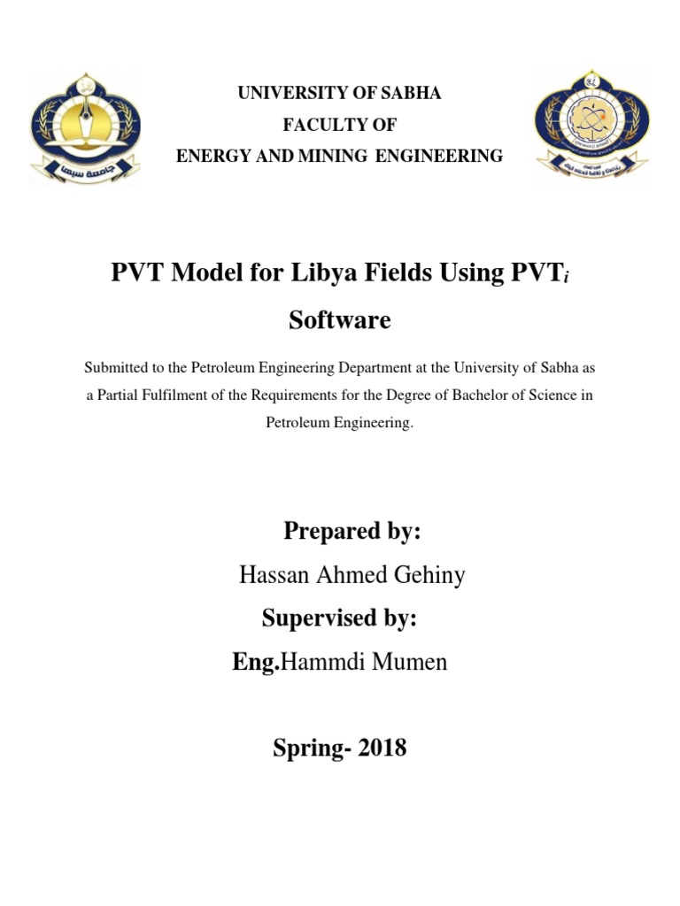 PVTi - Mode حسن قهني l | PDF | Petroleum Reservoir | Gases