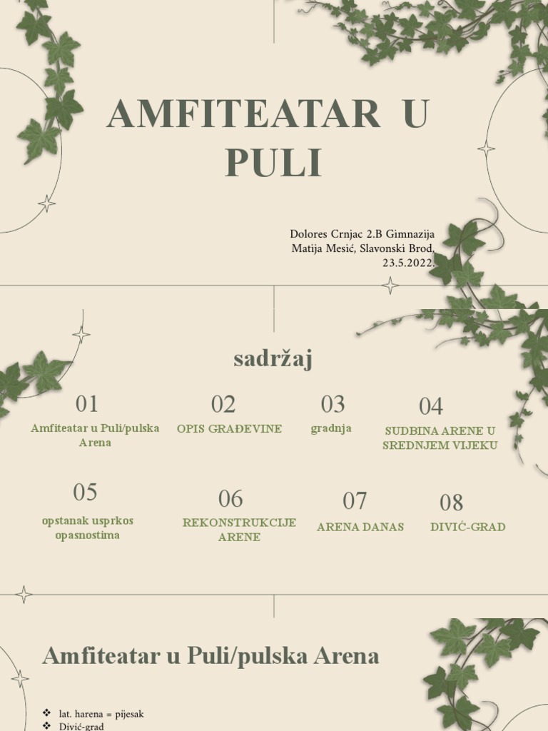 Amfiteatar U Puli | PDF