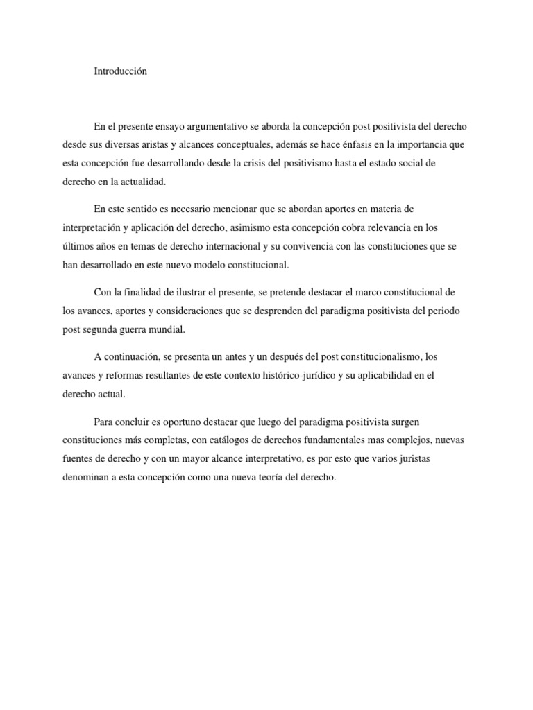 Postpositivismo Jurídico y Nuevas Constituciones | PDF | Constitución ...