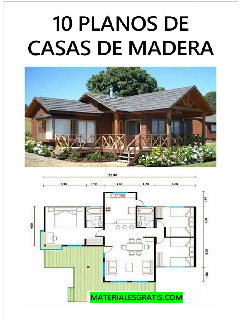 Planos Con 10 Proyectos De Casas De Madera Para Construir Pdf