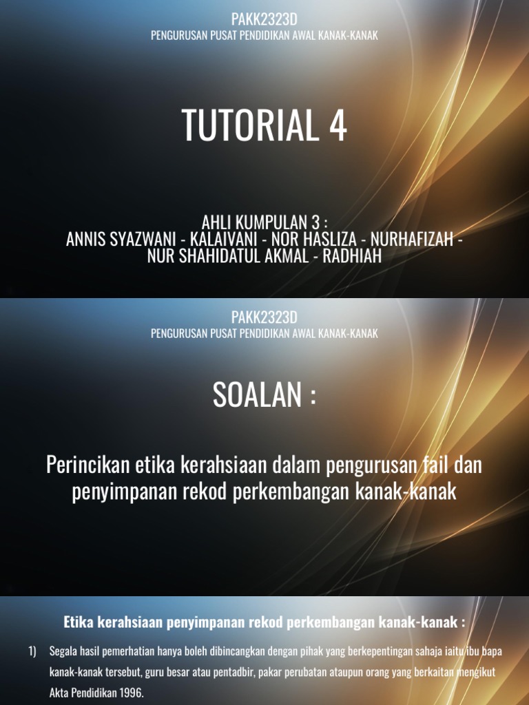 Tutorial - Etika Kerahsiaan | PDF