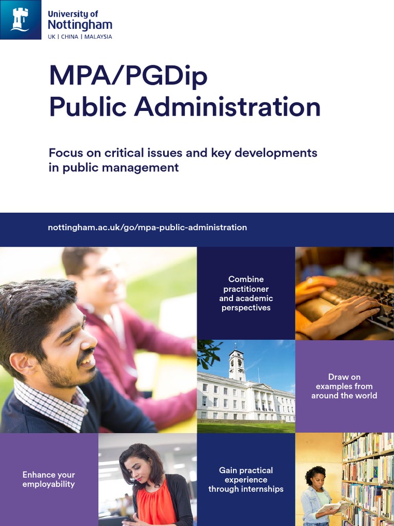 mpa-public-admin-flyer | PDF | Public Administration | Thesis