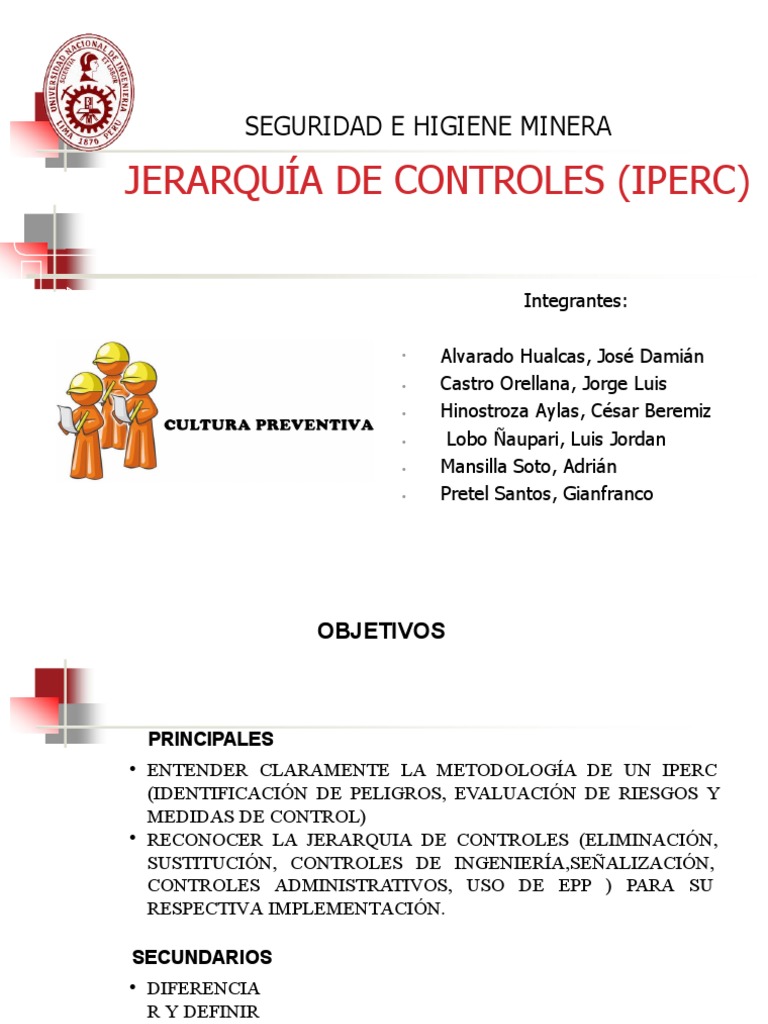 IPERC-Jerarquia de controles seguridad | PDF | Seguridad y salud ...