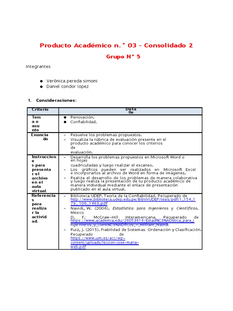 PA3 Modelos Estocasticos Grupo 7 | PDF | Ingeniería de confiabilidad | Probabilidad