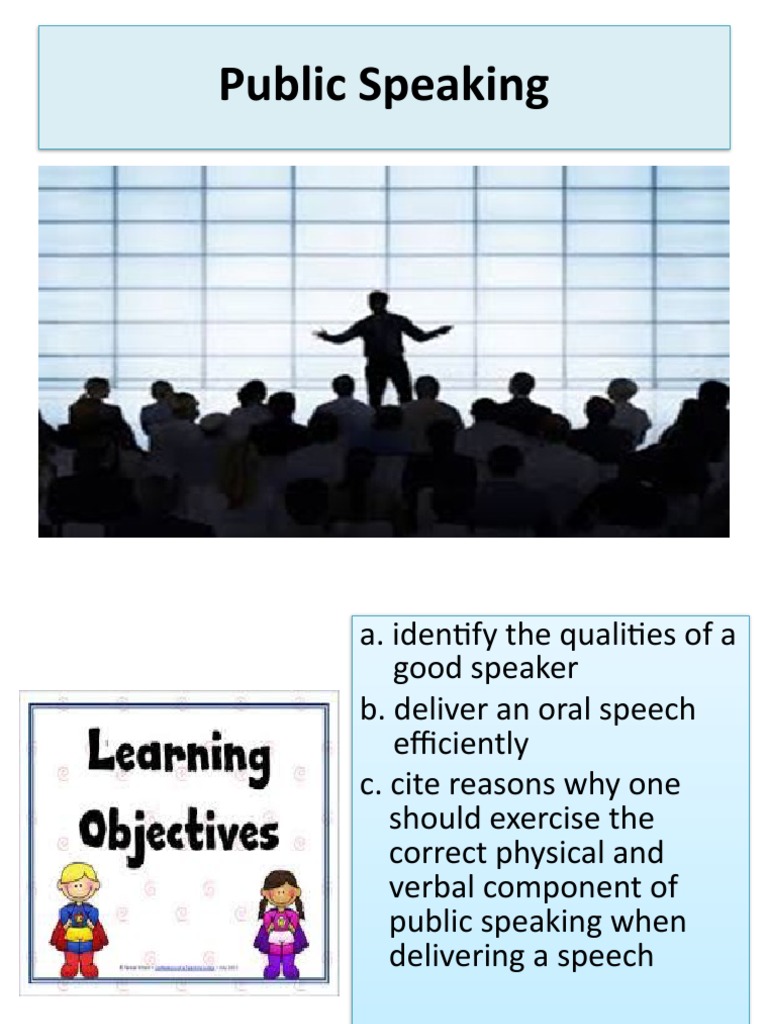 1-Public-Speaking (1) | PDF | Public Speaking | Speech