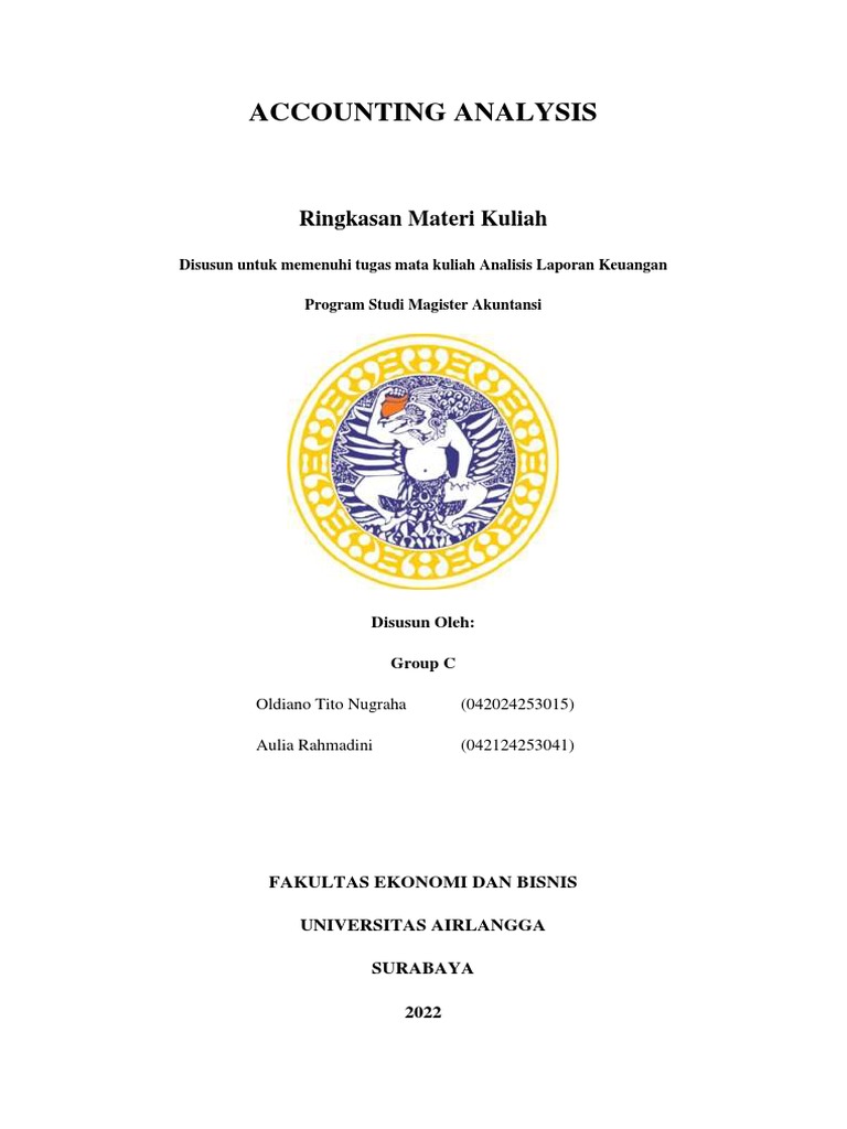 Ringkasan Materi Week 5 ALK Group C | PDF