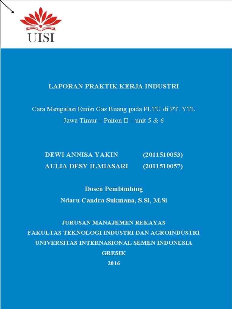 Laporan Praktik Kerja Industri - Uisi | PDF