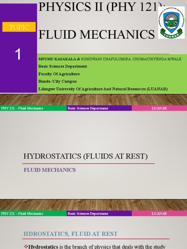 Fluid Mechanics 2. | PDF